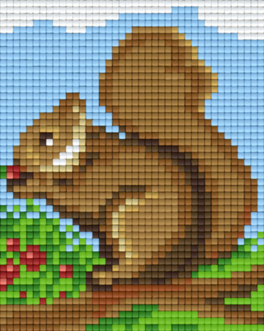Squirrel One [1] Baseplate PixelHobby Mini-mosaic Art Kits - Pixel Hobby NZ