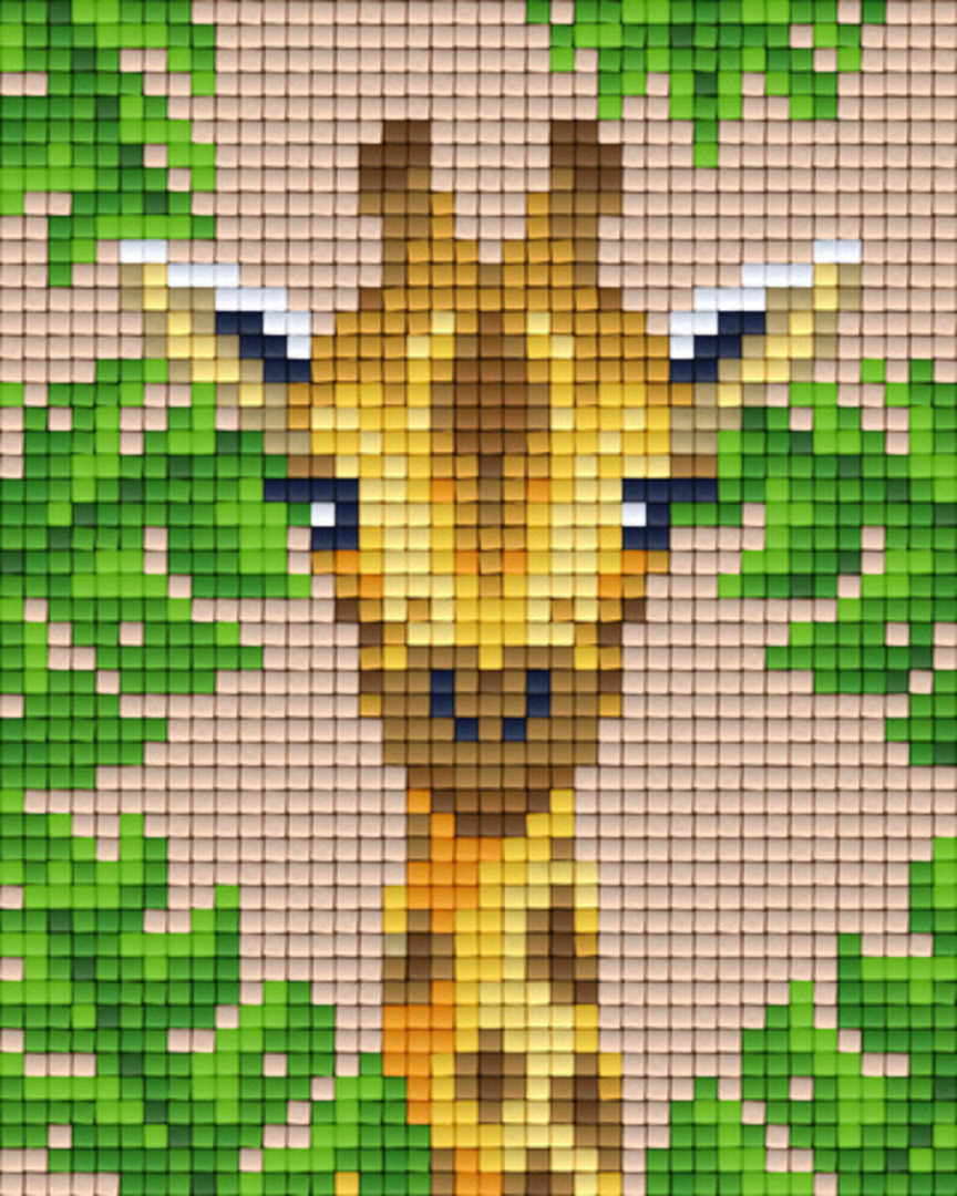 Giraffe One [1] Baseplate PixelHobby Mini-mosaic Art Kits - Pixel Hobby NZ