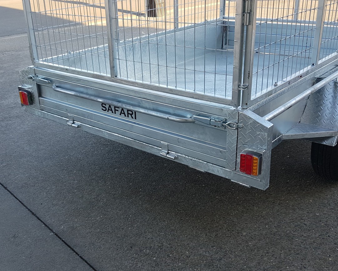 Safari 8x5 Single Axle Box Trailer Incl 900mm Cage - Safari Trailers