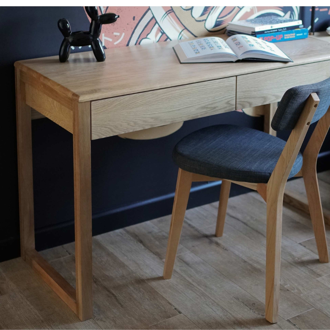 Avalon Natural Oak Desk (Oak Top) | Urbano Interiors