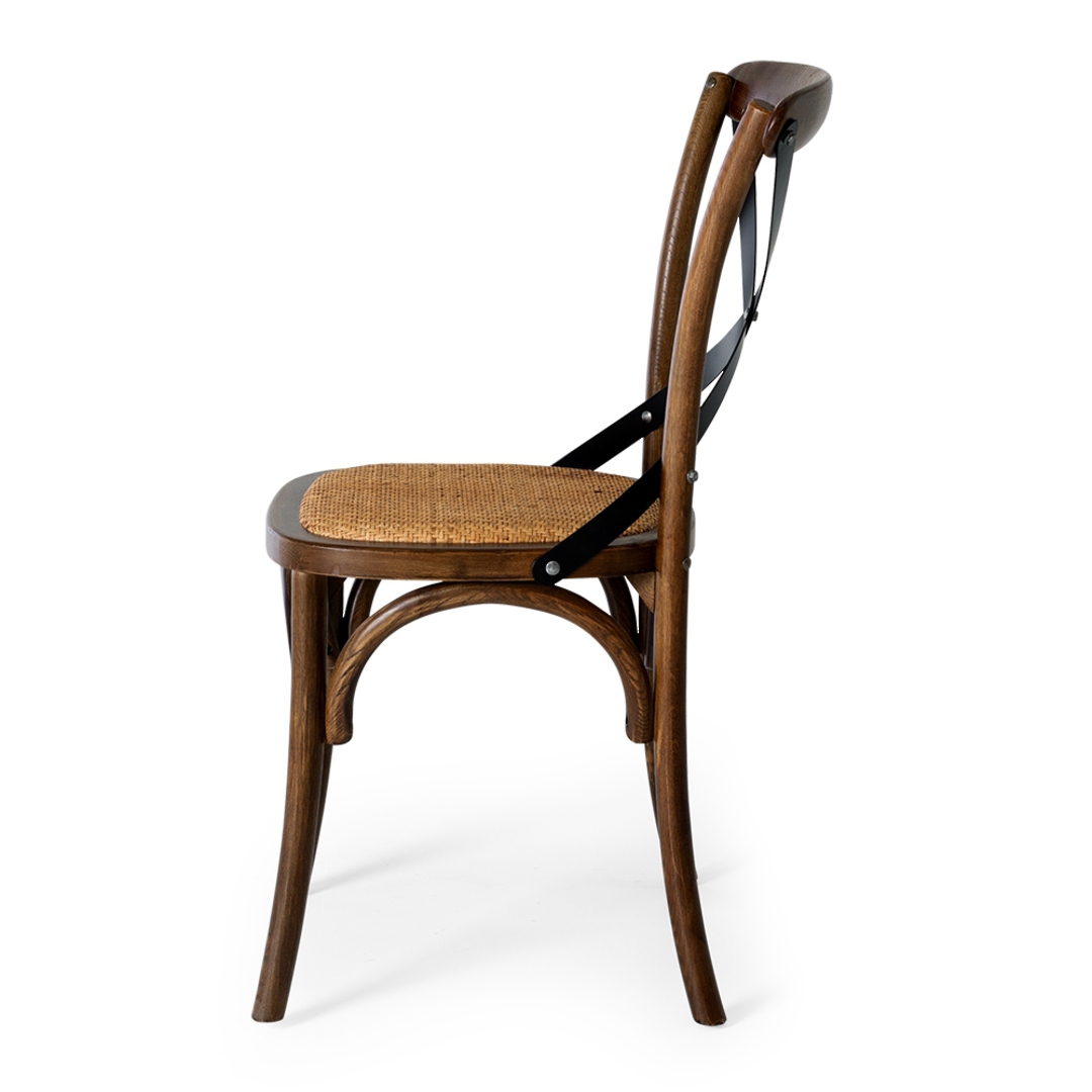 X Back Rattan Dining Chair