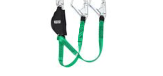 MSA V-SERIES Standard Shock Absorbing Lanyard - Twin Leg - Lanyards ...