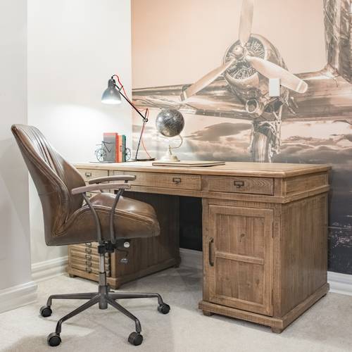 Reclaimed Wooden Pharmacy Desk | Urbano Interiors